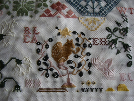 eri-mamaのきまぐれ日記 : Mary Wigham's sampler SAL part2 完成！