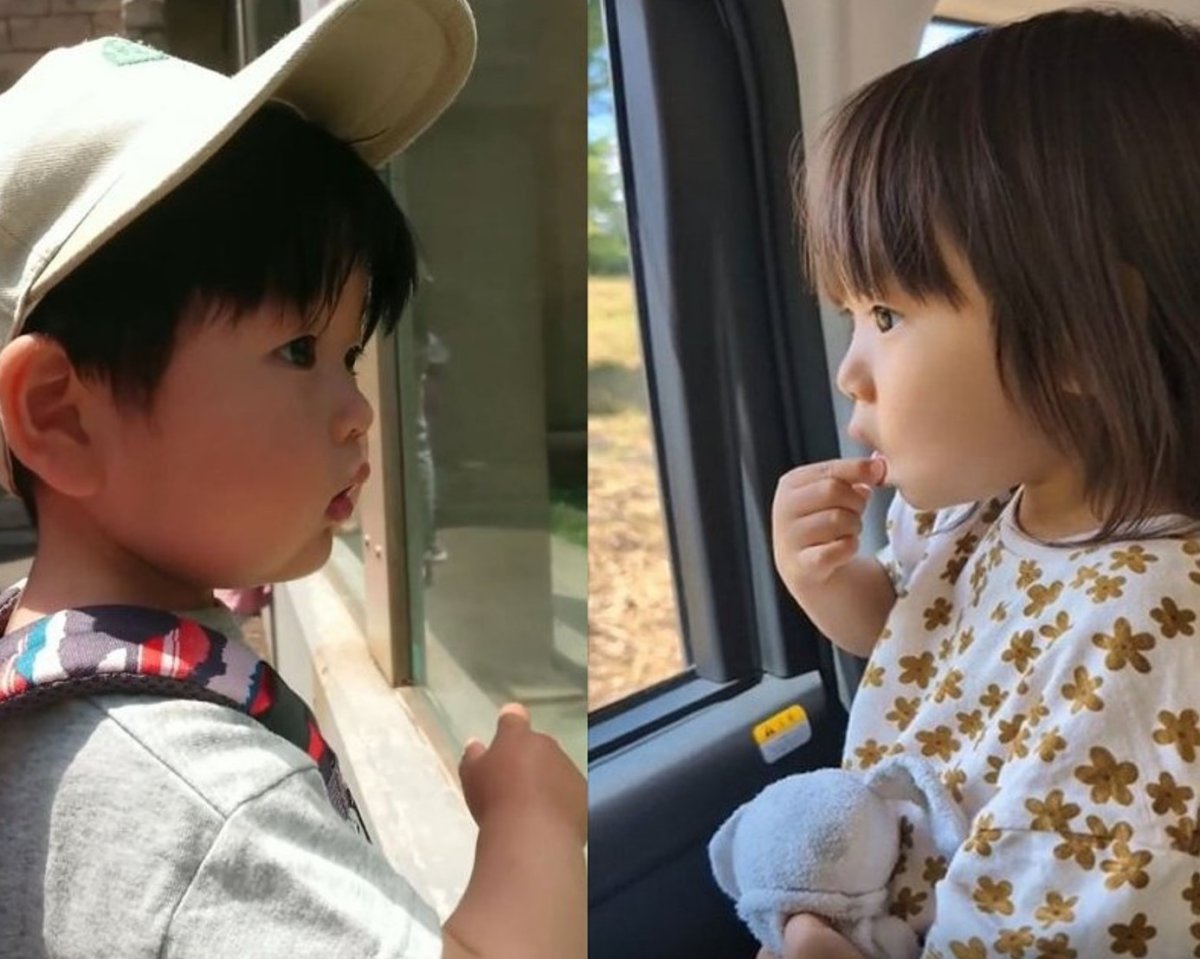 兄妹、百獣の王を見つめる : ettomio ニュース斜め読み