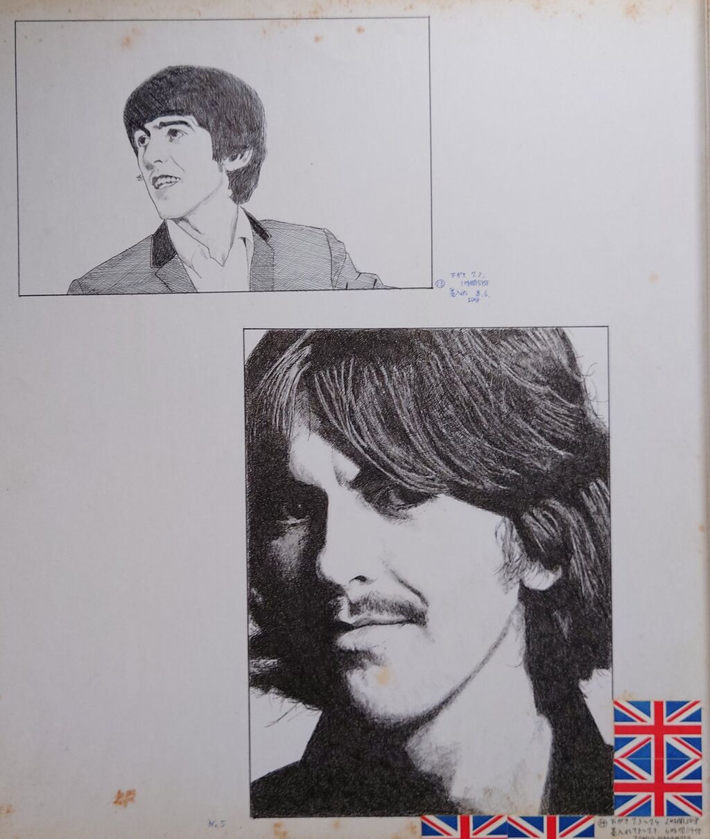 18歳の時に描いたビートルズ : ettomio ニュース斜め読み