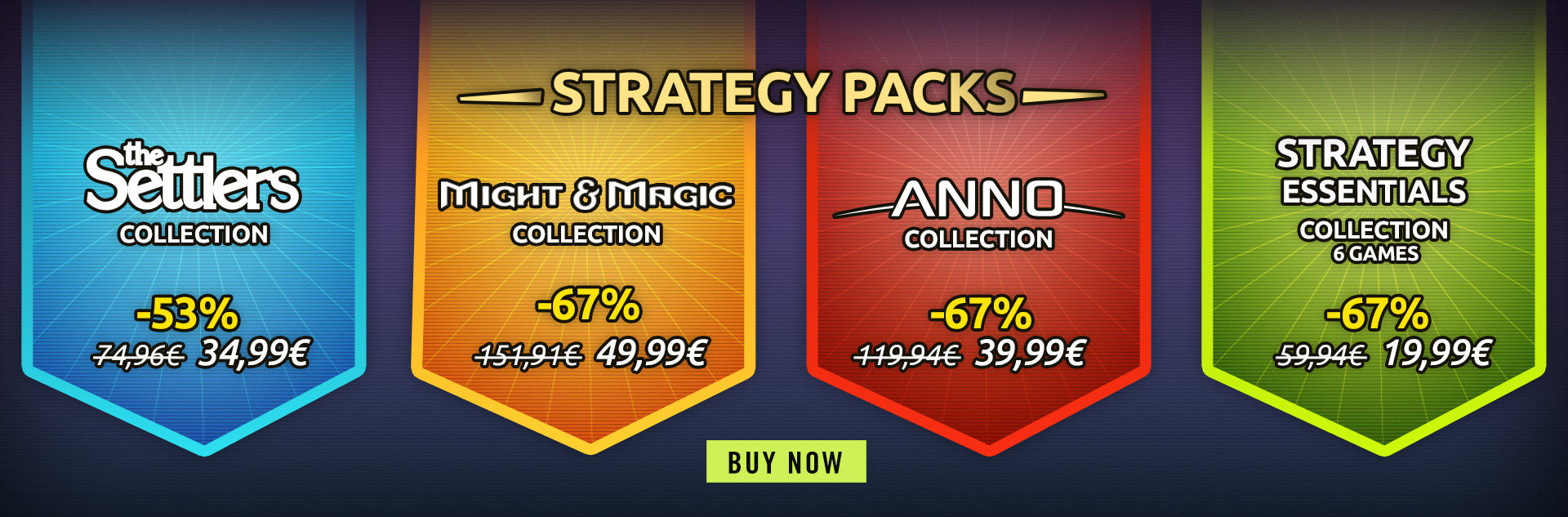 PC Gamer リスト更新中 : UBI Strategy Packをセール～でもかなり高いような