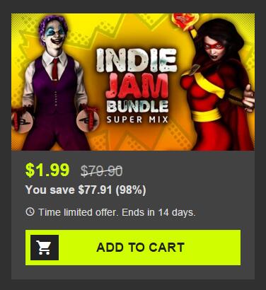 PC Gamer リスト更新中 : Bundle Starsで$1.99のIndie Jam Bundle - Super Mix