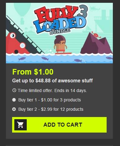 PC Gamer リスト更新中 : Bundle StarsでFully Loaded 3 Bundle～$2.99で12本