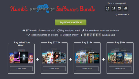 PC Gamer リスト更新中 : HumbleでRPG Maker Software Bundle