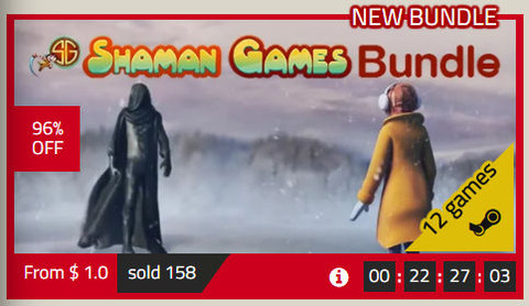 PC Gamer リスト更新中 : IndiegalaでShaman Games Bundle～$2.99で12本