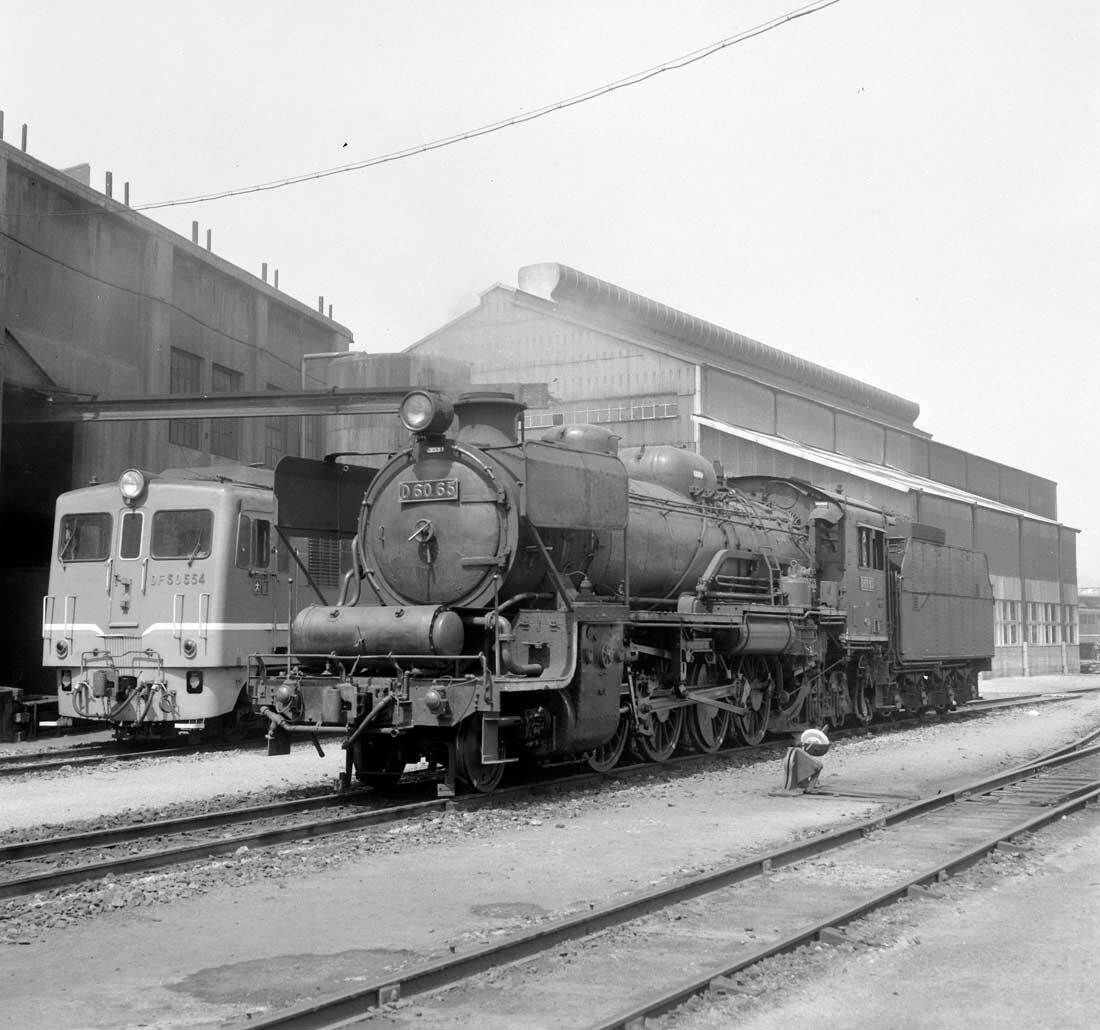 D6065 最後に出会ったD60 大分運転所 1971年5月 : G鉄グラフィティ