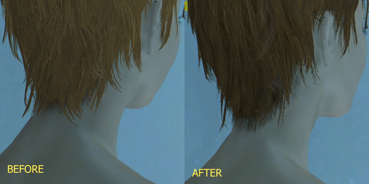 Oni hair re-texture : Fallout 4 MOD紹介ギャラリー フォールアウト4 (FO4)