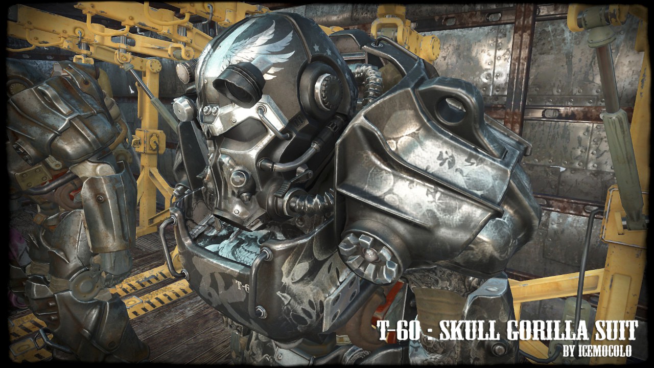 T-60 Skull Gorilla Suit Standalone : Fallout 4 MOD紹介ギャラリー フォールアウト4 (FO4)