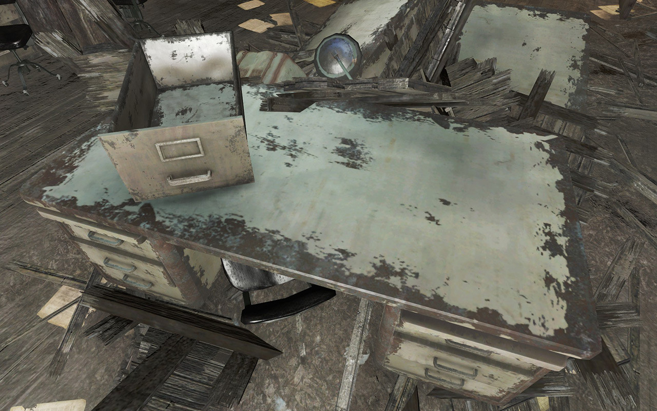 Office Furniture High Resolution Textures - Desk and Cabinet- : Fallout ...