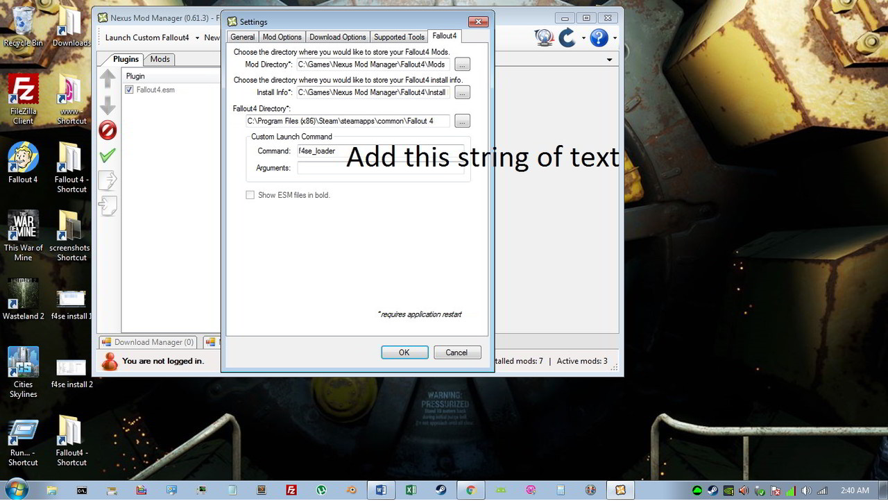 Enable Mods After Update - Install Instructions for f4se : Fallout 4 ...
