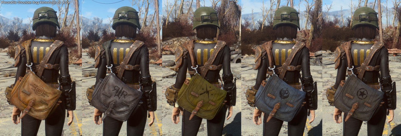 Wearable Shoulder Bag Retextures by Azar : Fallout 4 MOD紹介ギャラリー フォールアウト ...