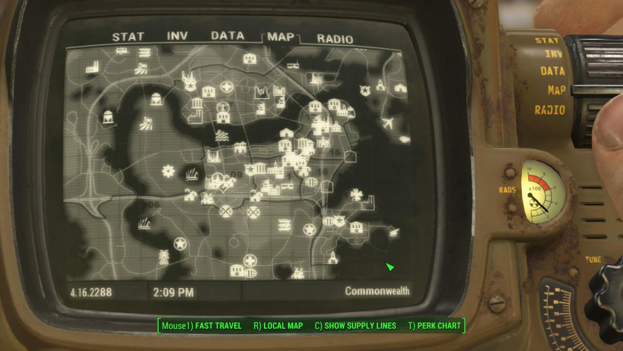 Improved Region Map with Visible Roads : Fallout 4 MOD紹介ギャラリー フォールアウト4 ...
