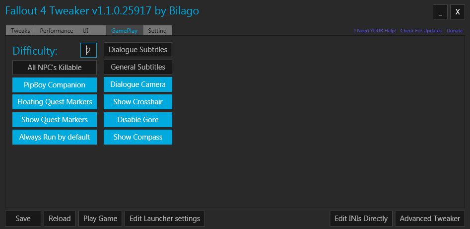 Fallout 4 Configuration Tool : Fallout 4 MOD紹介ギャラリー フォールアウト4 (FO4)