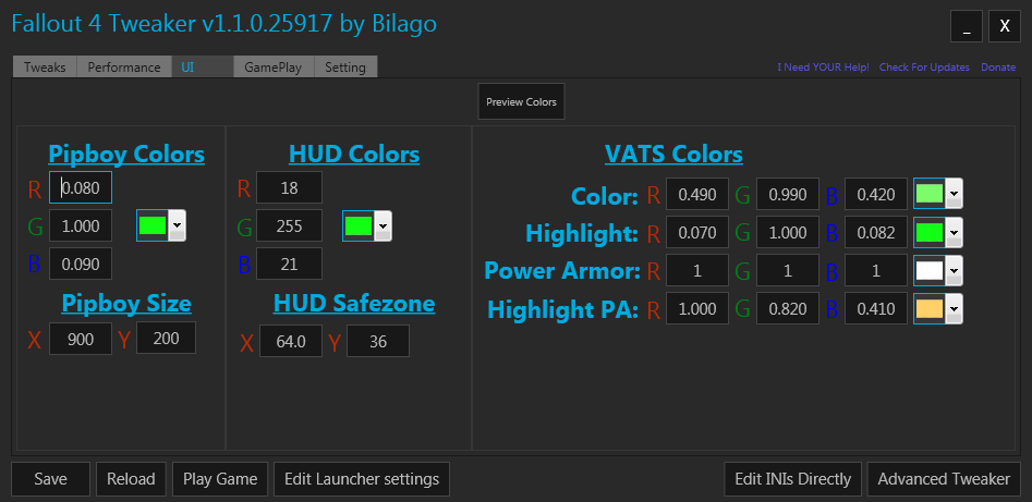 Fallout 4 Configuration Tool : Fallout 4 MOD紹介ギャラリー フォールアウト4 (FO4)