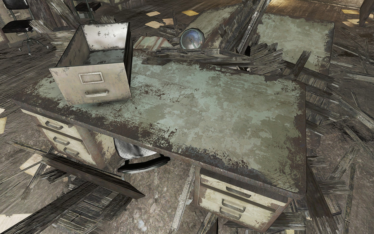 Office Furniture High Resolution Textures - Desk and Cabinet- : Fallout ...