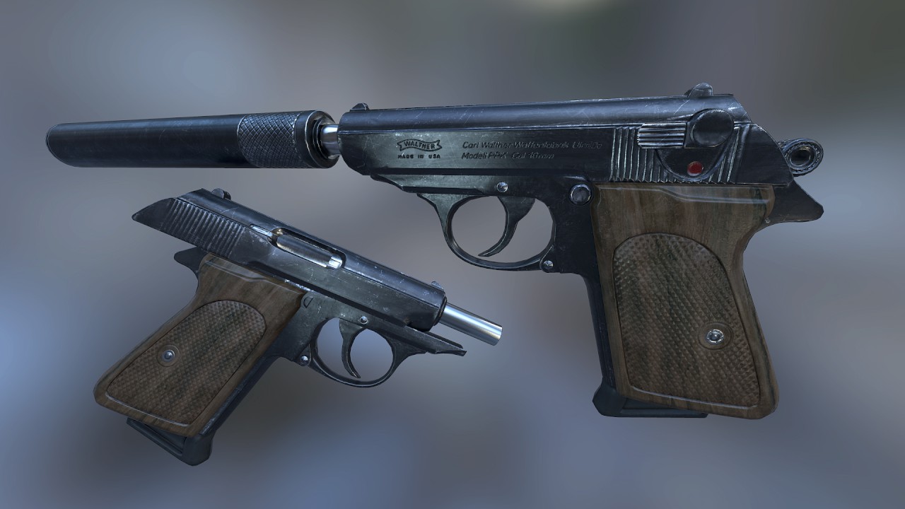 The Deliverer retexture (Walther PPK) : Fallout 4 MOD紹介ギャラリー フォールアウト4 (FO4)