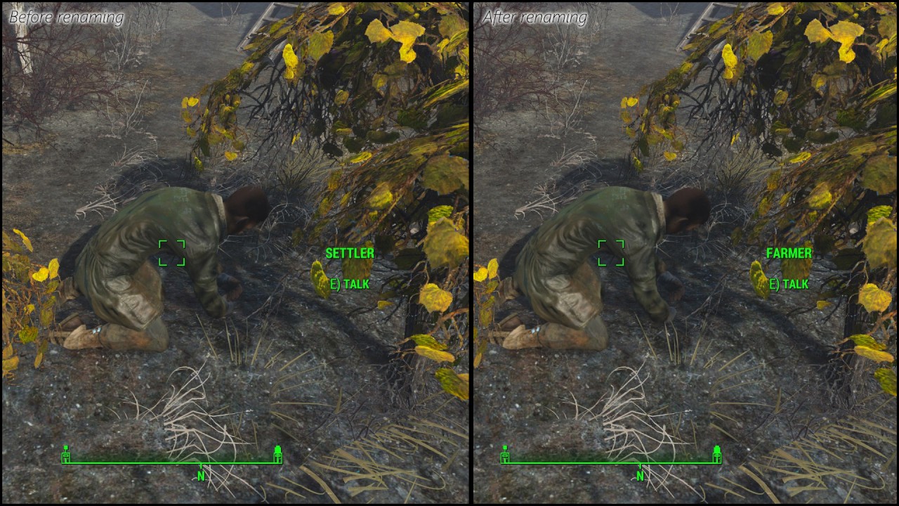 Settler Renaming - Rename Settlers and NPCs : Fallout 4 MOD紹介ギャラリー フォールアウト4 (FO4)