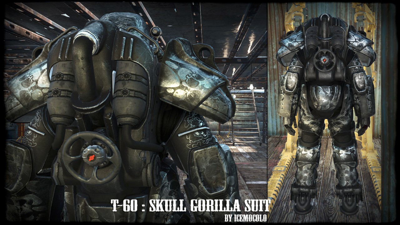 T-60 Skull Gorilla Suit Standalone : Fallout 4 MOD紹介ギャラリー フォールアウト4 (FO4)