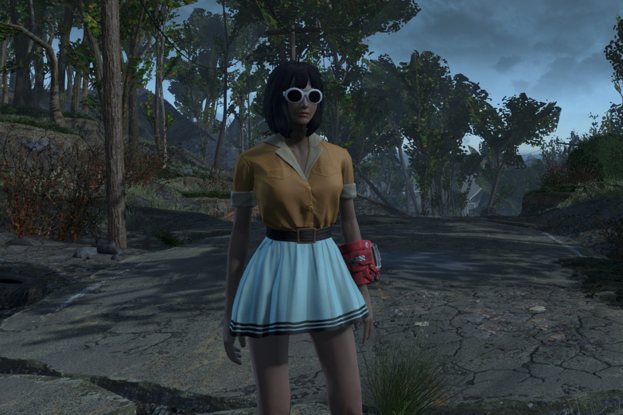 Laundered Green Dress Retexture : Fallout 4 MOD紹介ギャラリー フォールアウト4 (FO4)