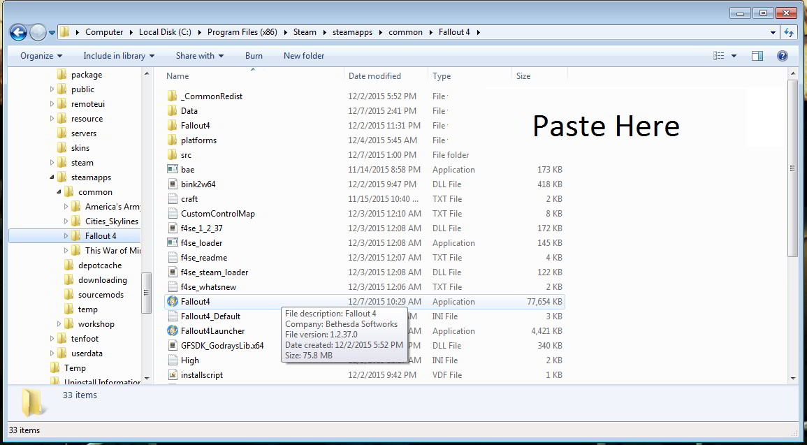 Enable Mods After Update - Install Instructions for f4se : Fallout 4 ...