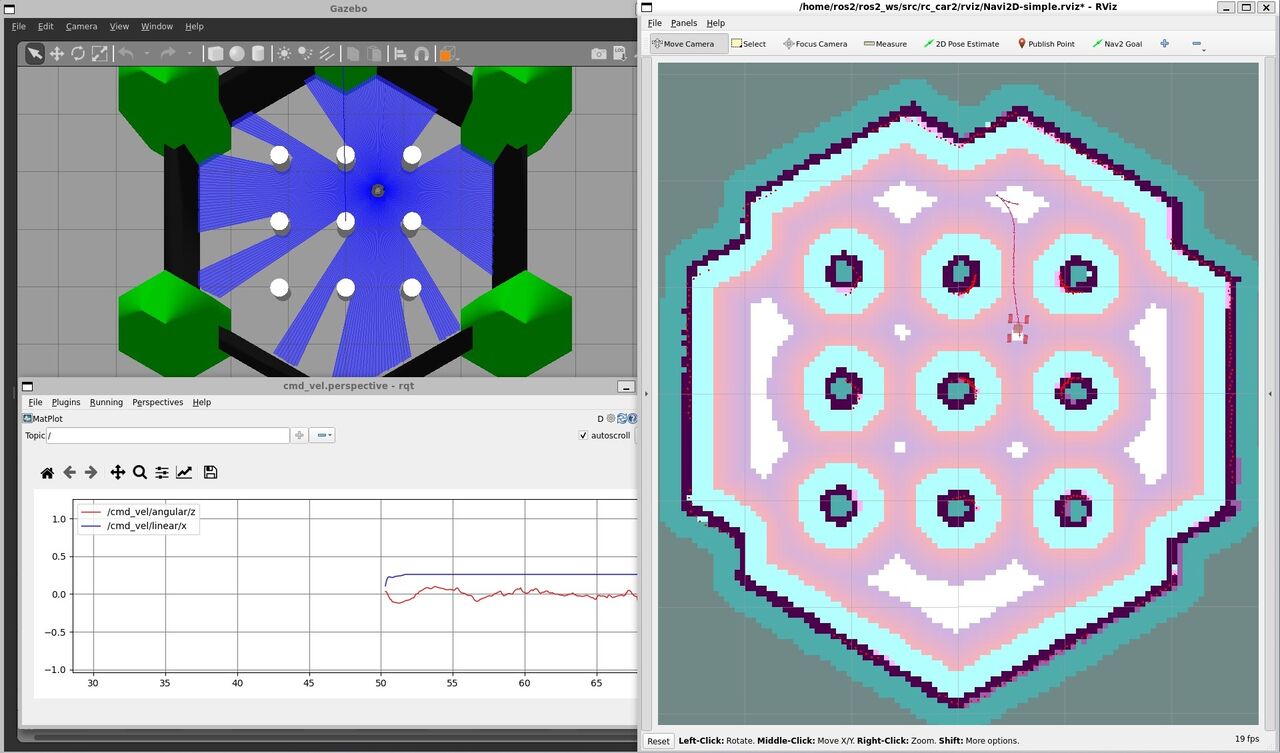 20241222．アッカーマンでのナビゲーション実行 : ラジコンをラズパイでROS制御