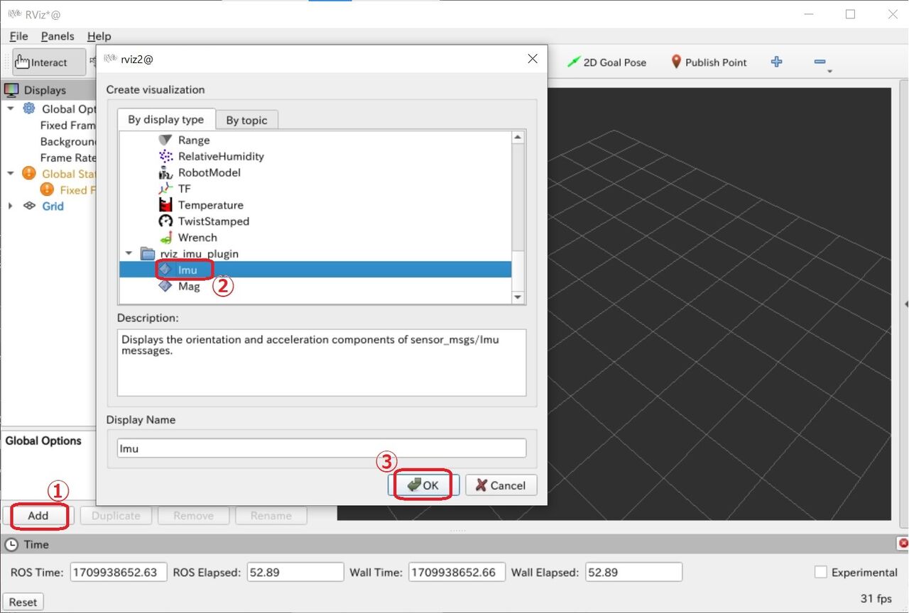 20240330．IMUでオドメトリを作成し配信する : ラジコンをラズパイでROS制御