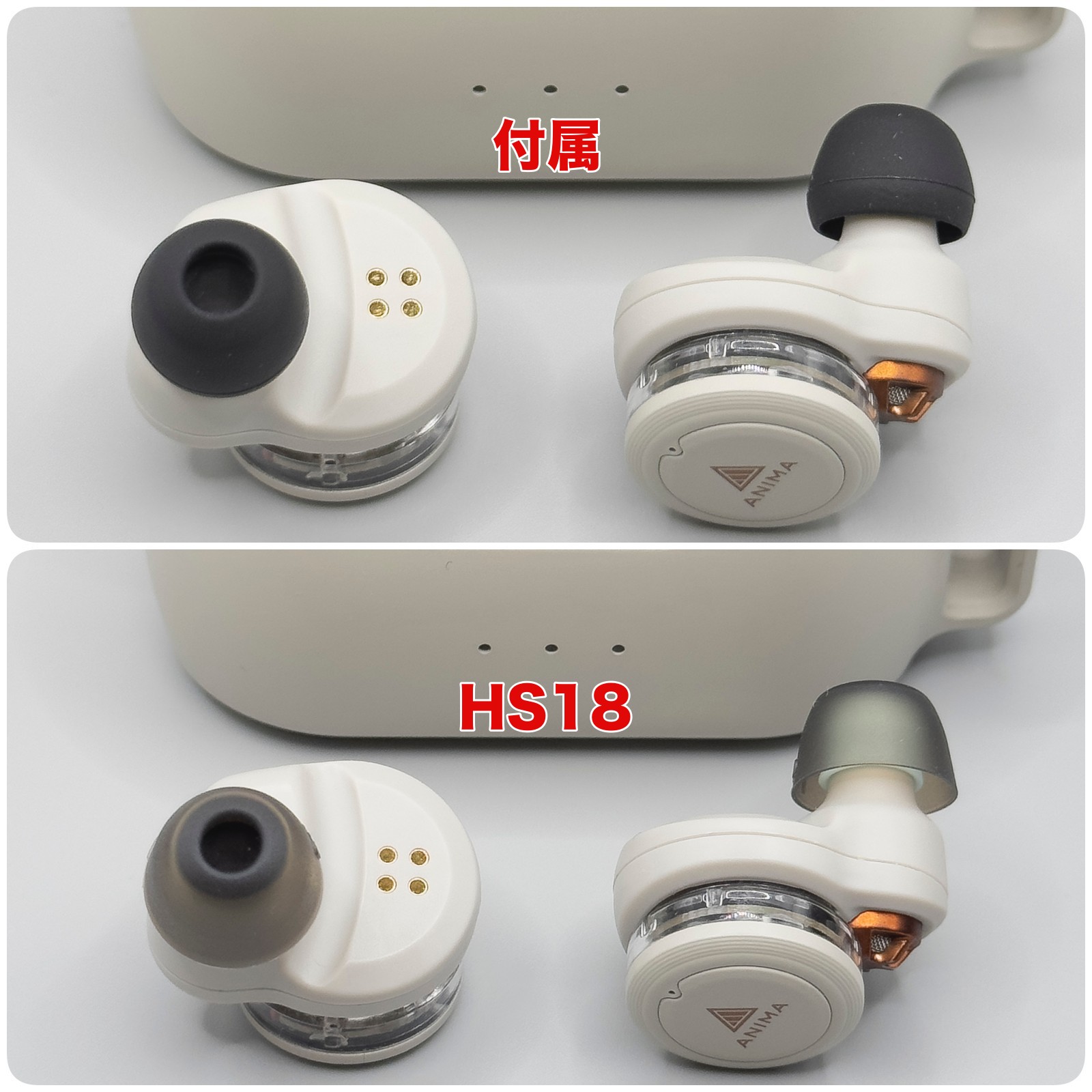 ANIMA ANW02 (20) + FiiO HS18 / 音のバランスをあまり変えずに装着感だけ変えたい場合に : 狐丸の「これ買ってみました」
