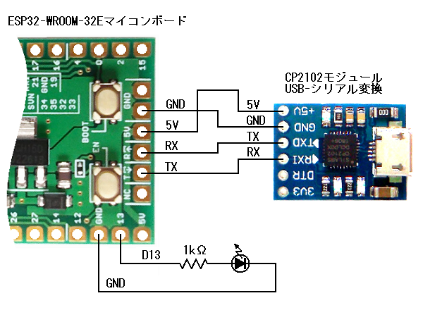 few_0 : 【Arduino】ESP32-WROOM-32Eマイコンボード