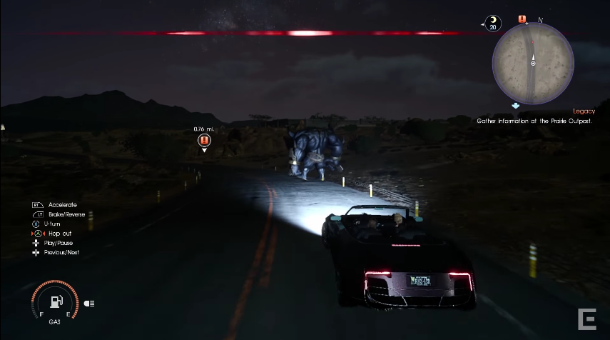 -FF15-いやw赤い線は敵の範囲に入った時の警告だぞw : FF15まとめ攻略