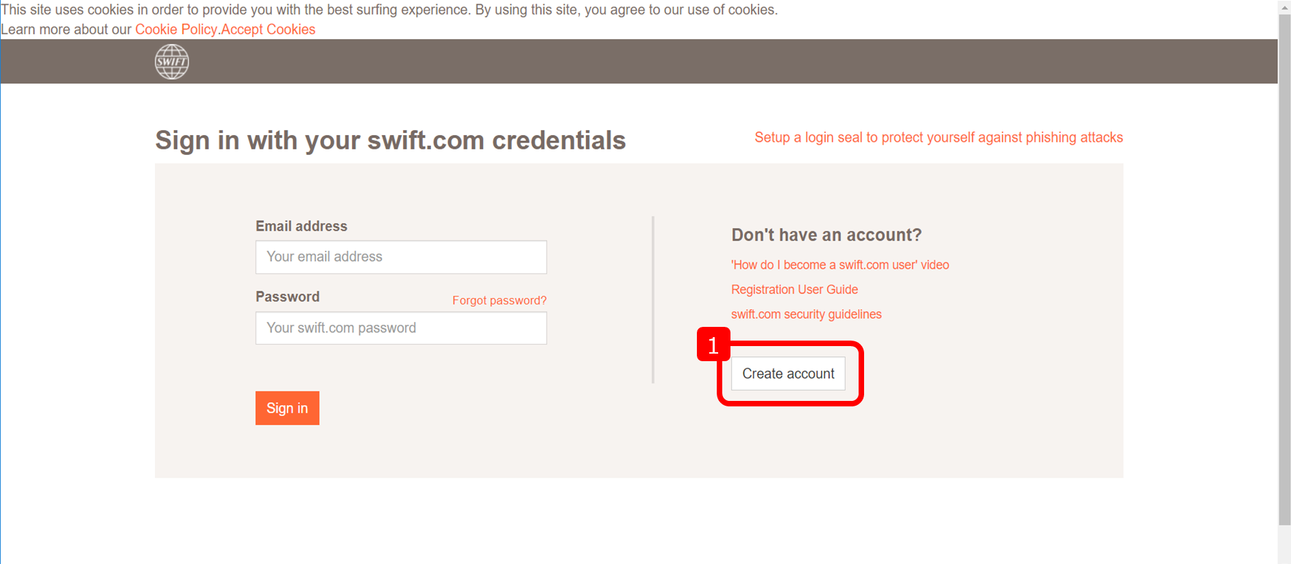 mySWIFTへの登録方法 : 金融×IT コンサルタントメモ