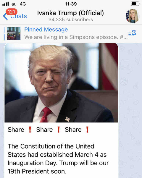 Ivanka Telegram : Morleyのブログ