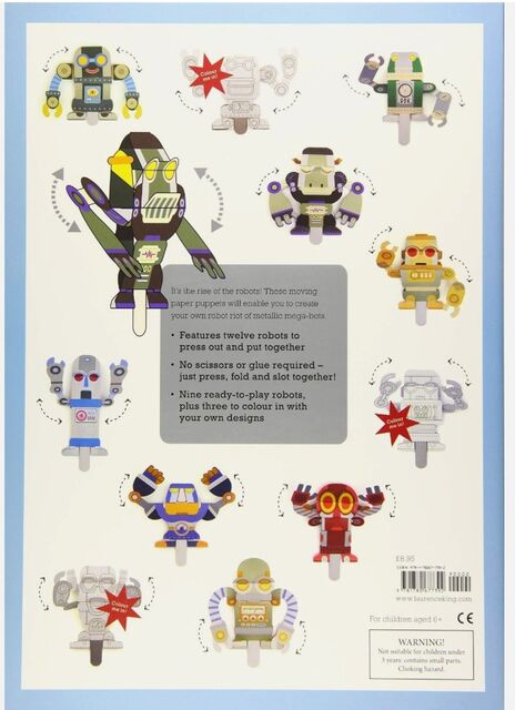 Make and Move Robots : 12 Paper Puppets to Press Out and Play : Folios