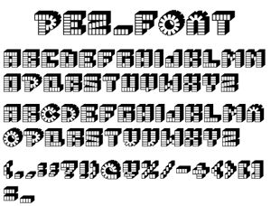 PEZ_font フォント : 無料のフォントまとめ