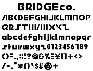 BRIDGEco. フォント : 無料のフォントまとめ