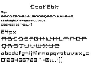 COOT Bitmap フォント : 無料のフォントまとめ