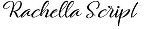 Rachella Script Free Fontフォント : 無料のフォントまとめ