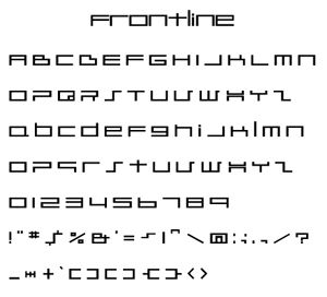 frontline フォント : 無料のフォントまとめ
