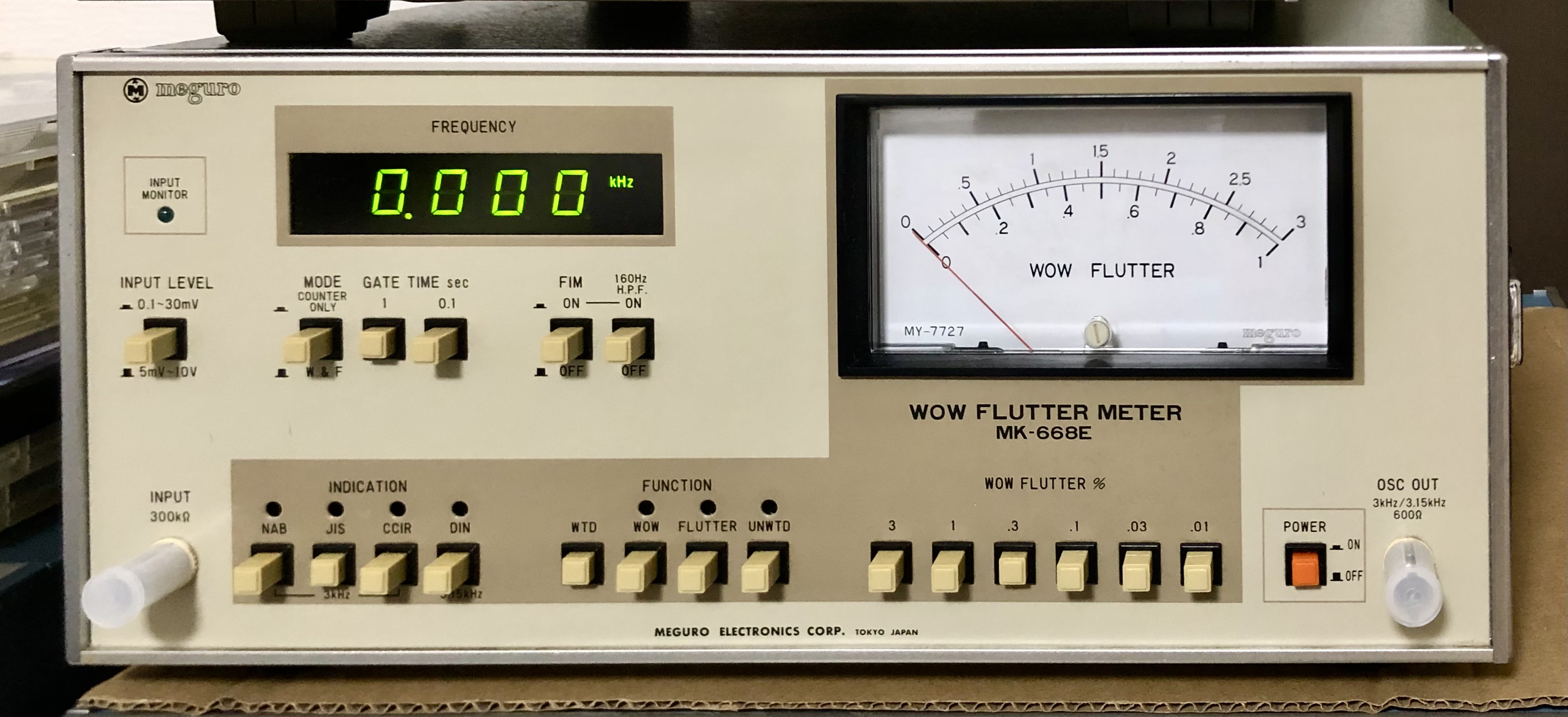 たまには測定器でもいいですか？：ワウフラッター計：ソフトウェアとハードウェア : 今どきカセットデッキでいいですか？