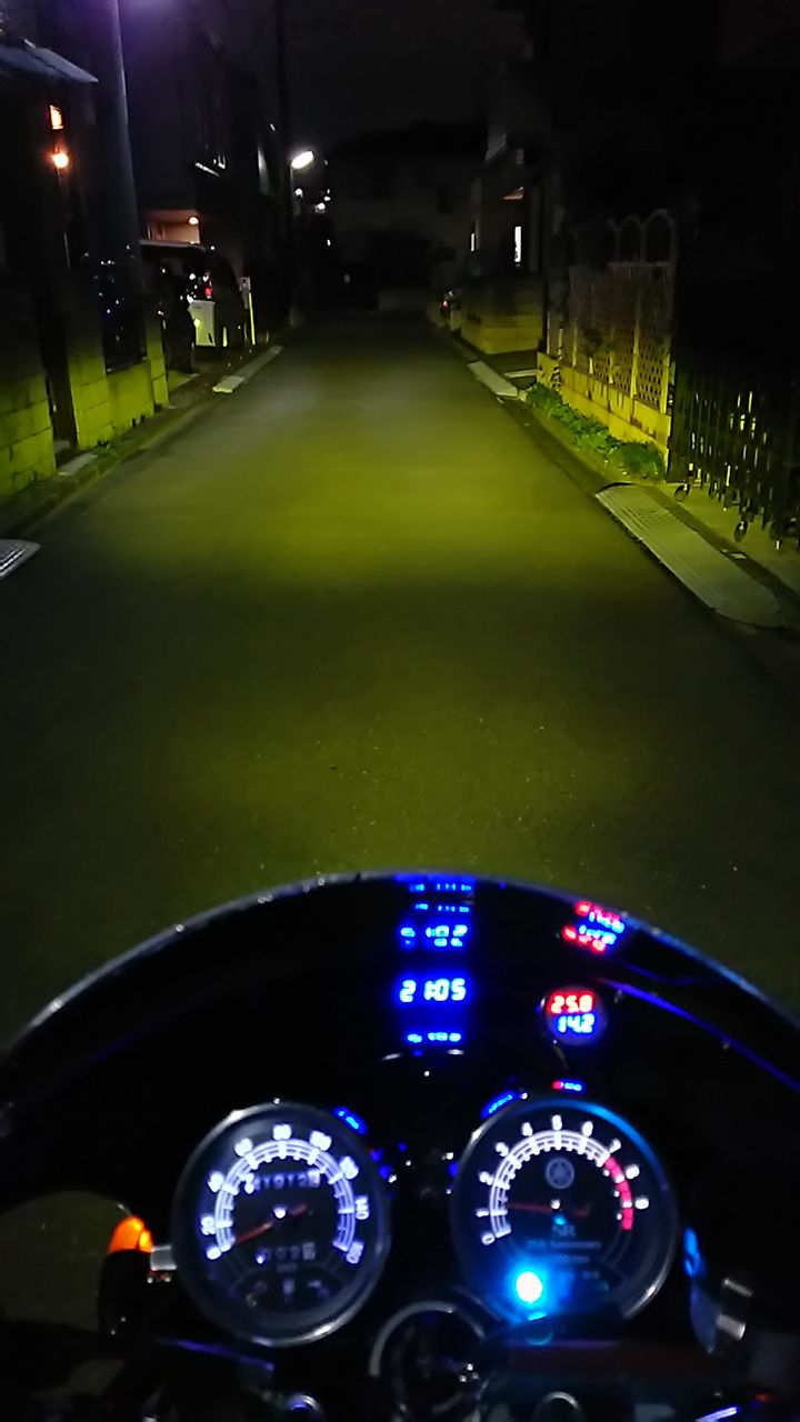 続（夜編）・LED H4バルブ SR400fi : foxyの日常 SR400fiでトコトコ