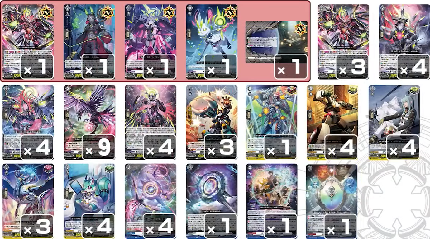 FreedomduoのCardGame : VG-DZ-BT10 (Official Deck list)