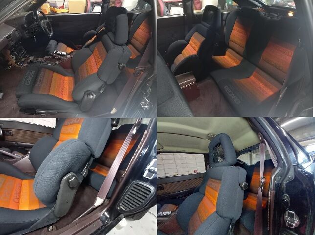 レカロ is81 C81 2脚 360オレンジストライプ全張替＋フルメンテ＋取付 トヨタ セリカXX A60（完成編） - レカロ屋♪フリース ...