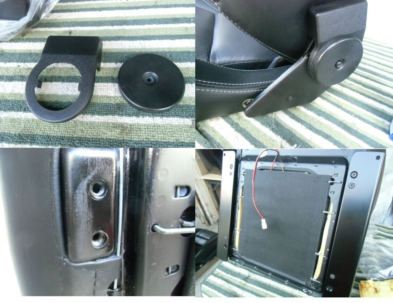 レカロ is81 電動Cクラシック 黒レザー張替品 2脚 メンテ+取付 メルセデス W124 500E （取付編） - レカロ屋♪フリース ...