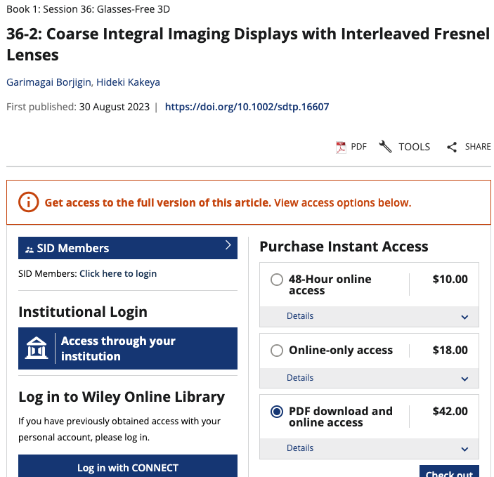 医学部の勉強 分子病理学 : 36-2: Coarse Integral Imaging Displays with Interleaved ...
