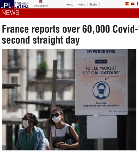 医学部の勉強 分子病理学 : France reports over 60,000 Covid-19 cases for second ...