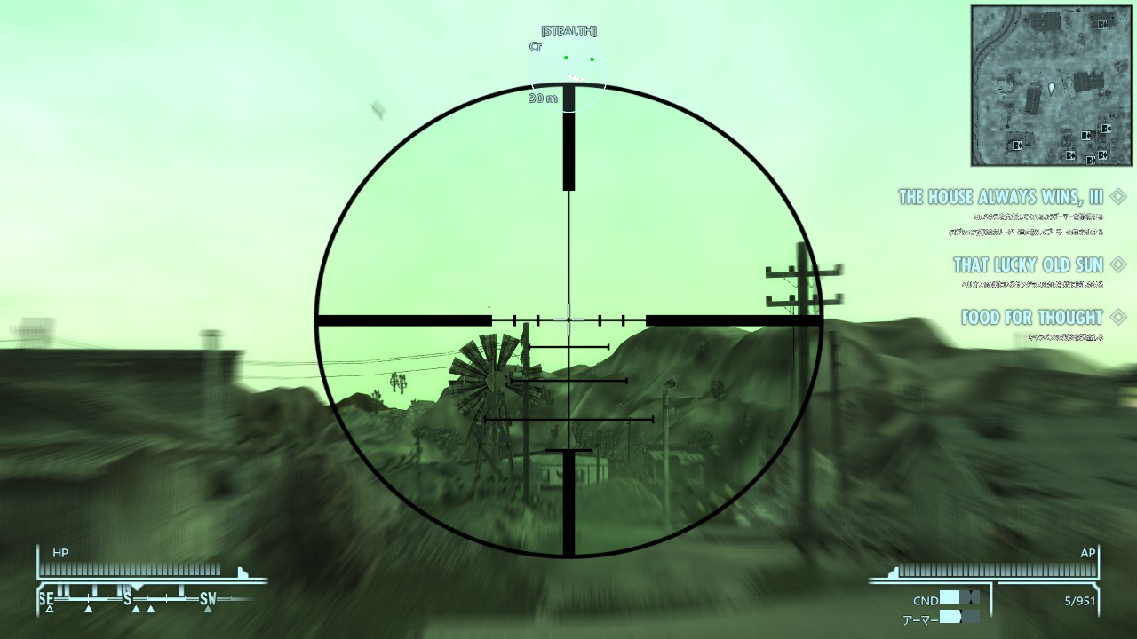 Fallout: New Vegas - PSRO - Peripheral Scope Reticle Overhaul : 暇さえあればゲーム