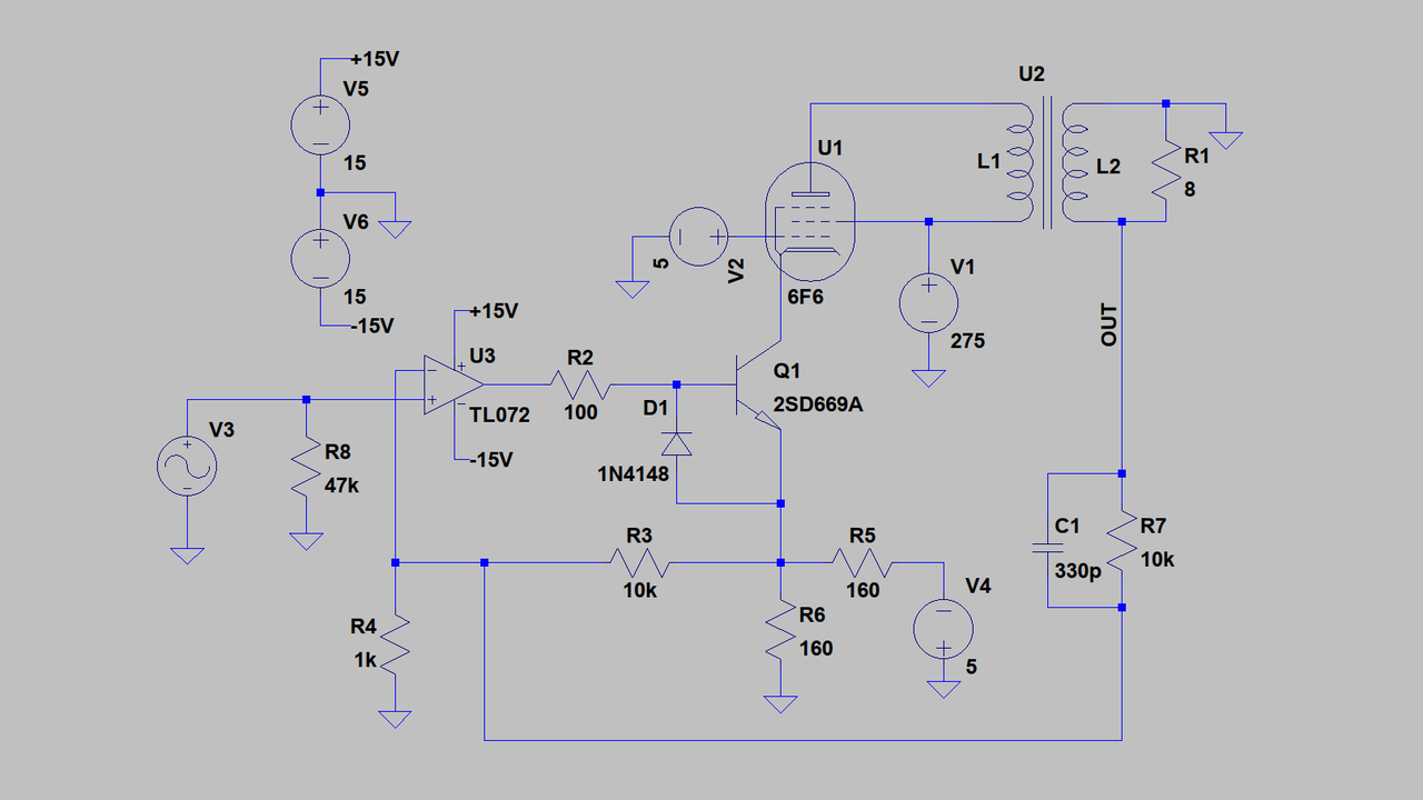6F6 シングルパワーアンプ : ESP日記