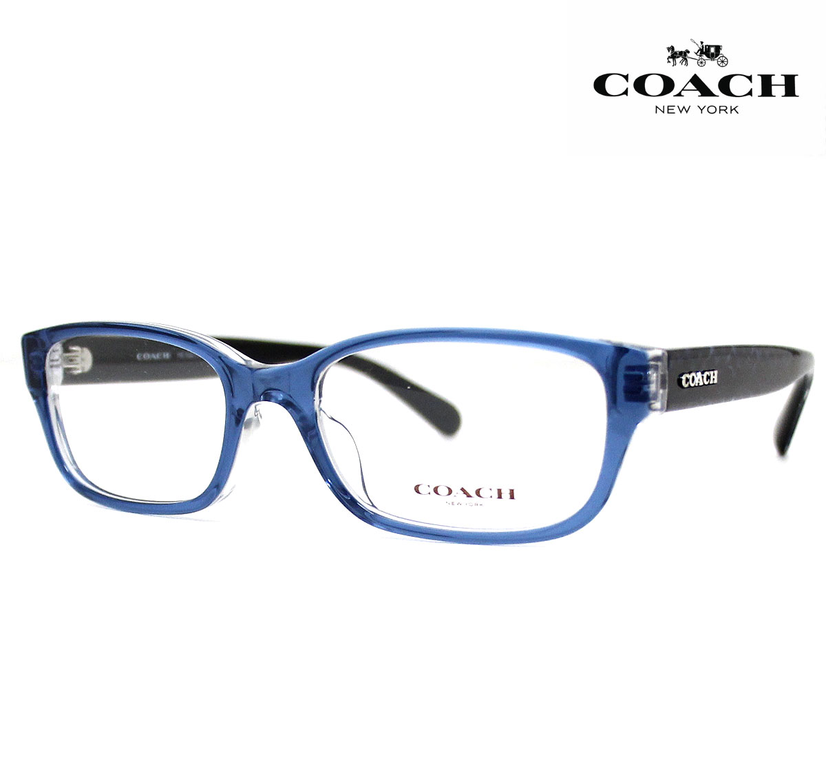 COACH コーチ HC6221U 5787 52 OPTICS 伊達眼鏡 メガネフレーム アイウェア シグネチャー レディース 女性用 ...