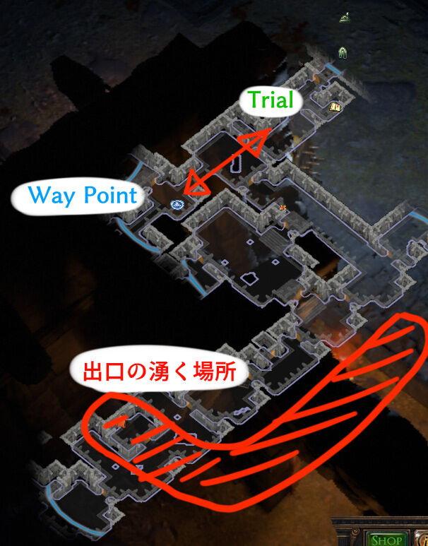 Lower PrisonのLayout攻略記事 : チラ裏poe