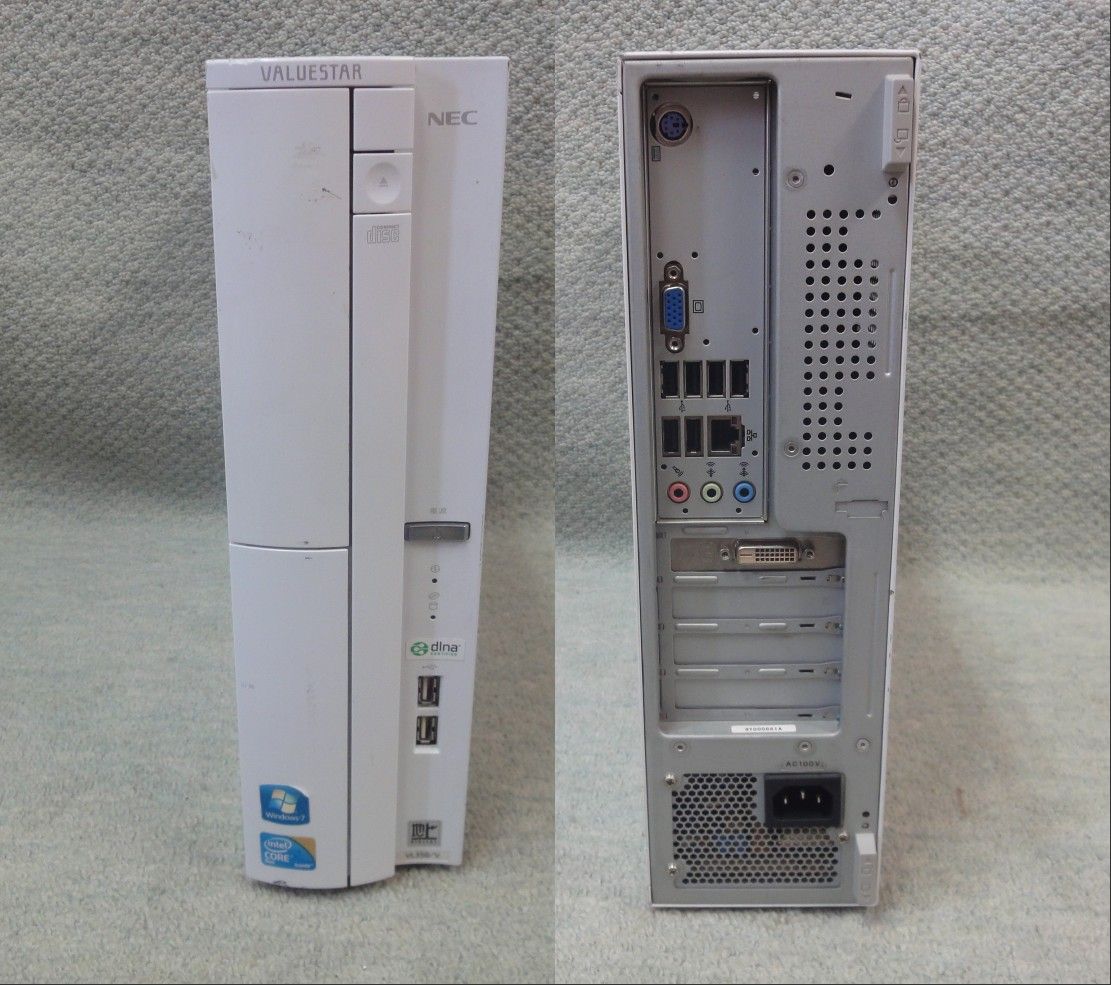 【中古】NEC VALUESTAR VL350/V PC-VL350VG ★ 高速 Core 2Duo E7500 2コアメモリ4GB ...