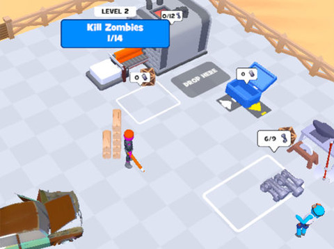 ゾンビを防ぐ拠点構築ゲーム【Hyper Survive 3D】 : 無料ゲーム16.net