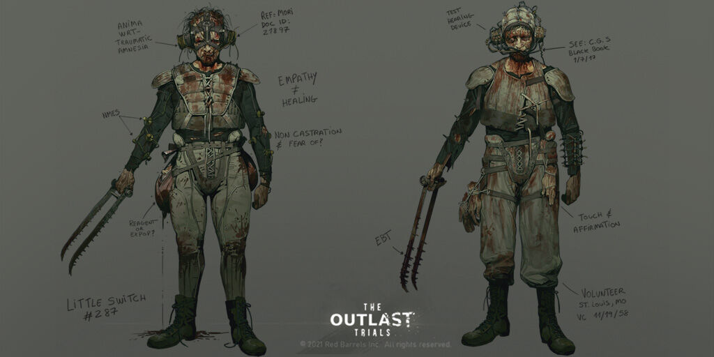 「The Outlast Trials」敵のコンセプトアートが公開。発売日は準備が整いビジョンに忠実と判断次第発表 : ゲームを片手間に